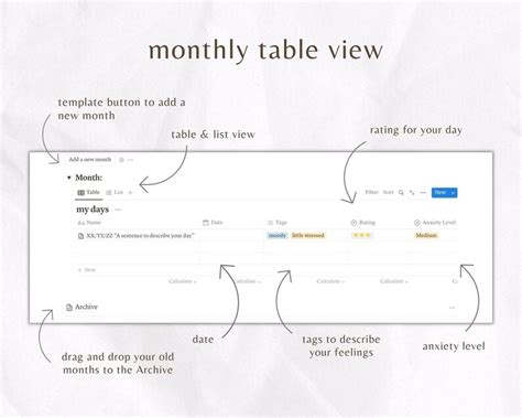 notion template notion journal template daily journal etsy