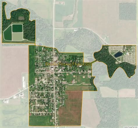 Map Of Mendon Village Ohio Thong Thai Real