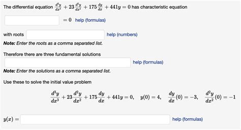 Solved The Differential Equation Chegg Com