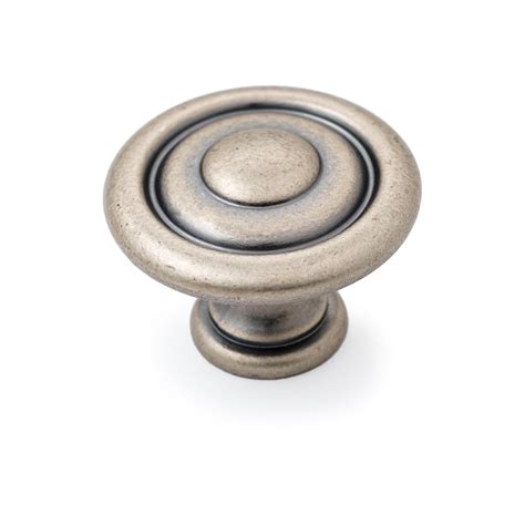 Castella Heritage Shaker 35mm Fluted Knob Pewter Avoca Architechtural