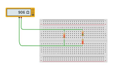 Circuit Design Series Parallel Connection Tinkercad