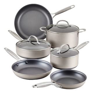 Anolon Achieve Hard Anodized Nonstick Cookware Pots And Pans Set 9