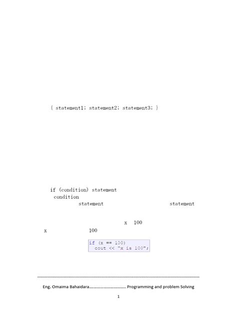 4 Programming And Problem Solving Pdf Control Flow Computer Science