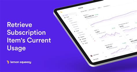 Api Docs Retrieve Subscription Items Current Usage • Lemon Squeezy