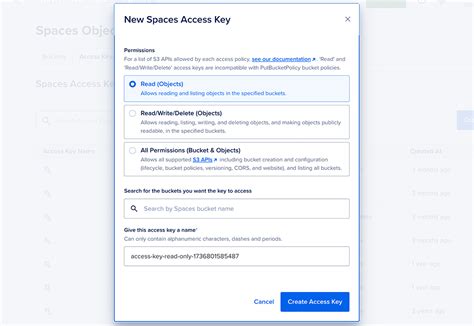 How to Manage Access Keys | DigitalOcean Documentation