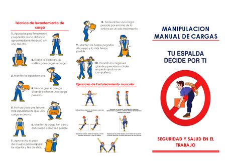 Guía De Seguridad En La Manipulación Manual De Cargas Técnicas Y