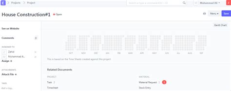 route material request for approval to project assignee setup