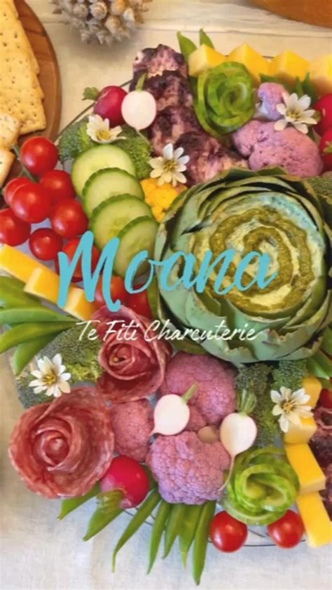 Moana Te Fiti Garden Charcuterie Recipe Vegetable And Fruit Tray