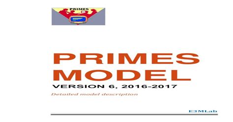 Pdf Primes Model Manualthe Primes Model 2016primes Model Design