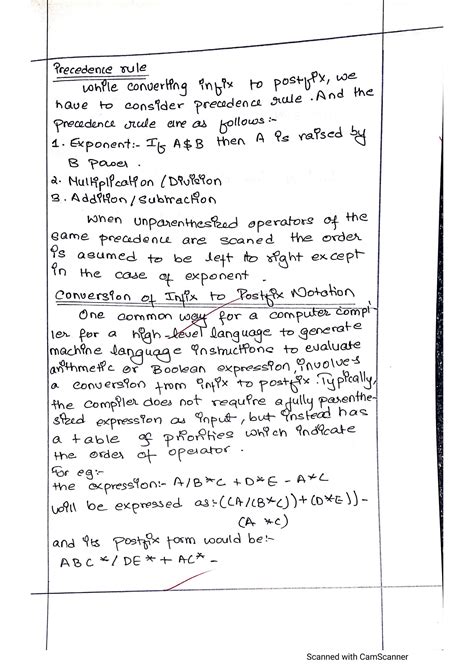 Solution Conversion Of Infix Expression To Postfix Expression Studypool