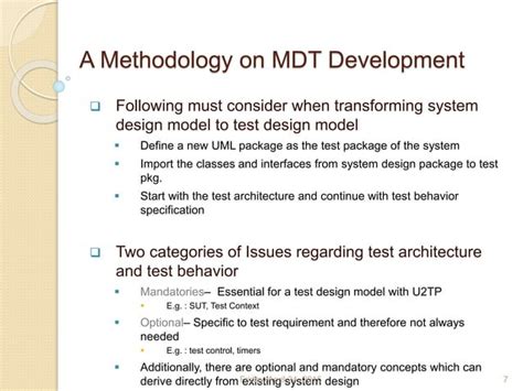 Model Driven Testing With Uml 2 0 Ppt