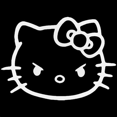 Hello Kitty Logo Black And White