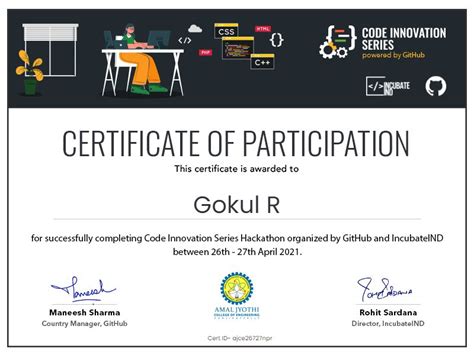 gokul r on linkedin iot github hackathon2021 ideas