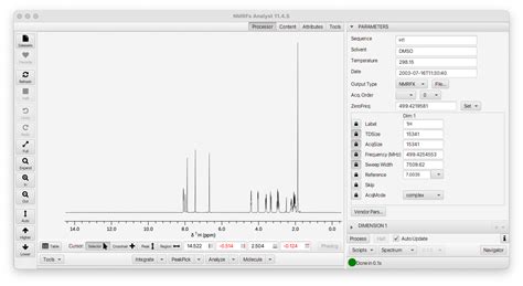 Processing D Spectra NMRFx