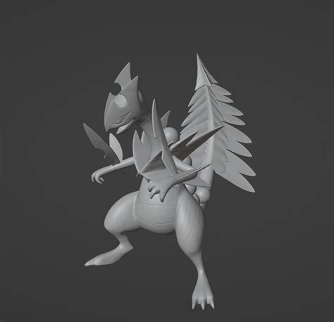 Treecko Grovyle Sceptile And Mega 3d Print Model 3d Model 3d Printable Cgtrader
