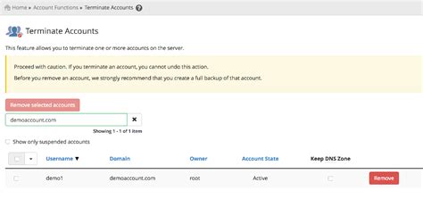 How To Terminate And Permanently Delete An Account From Your Whm Server Kualo Limited