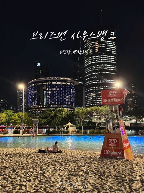 호주 브리즈번 여행 필수 방문지 사우스뱅크 인공해변 수영장 관람차 네이버 블로그