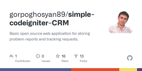 Github Gorpoghosyan89 Simple Codeigniter Crm Basic Open Source Web Application For Storing
