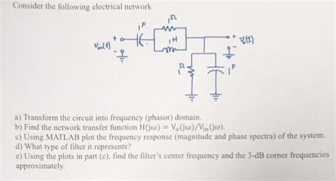 solved consider the following electrical networka