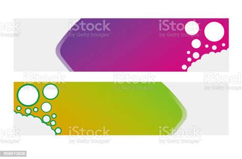 사진 및 텍스트에 대 한 공간을 가진 표준 수평 웹 배너 디자인 기술에 대한 스톡 벡터 아트 및 기타 이미지 기술 녹색 단순함 Istock