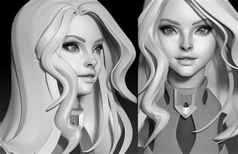 Artstation Style Study Mina Kim Character Modeling 3d Model