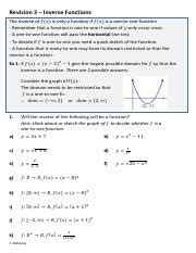 Understanding Inverse Functions For College Babes Course Hero