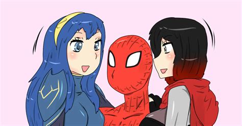 Spider Man Lucina And Spider Man Ruby Rose Loverlassy12のイラスト Pixiv