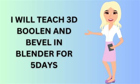 3d Boolean And Bevels Basic Tool In Blender For 5 Days By Foymaria Fiverr