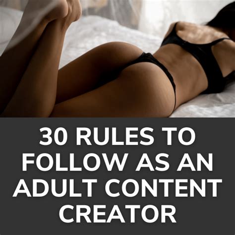 30 To Follow As An Adult Content Creator SexToyStarterPack
