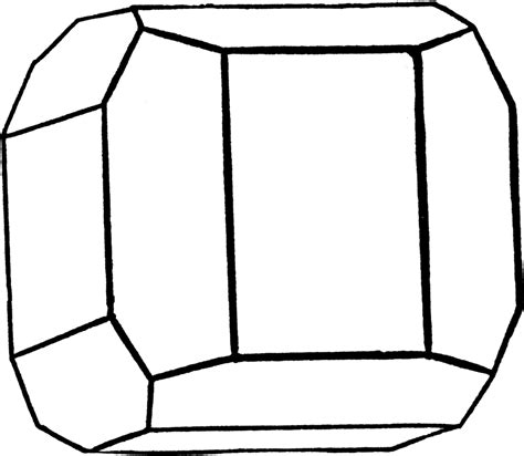 Unsymmetrically Truncated Cube Clipart Etc