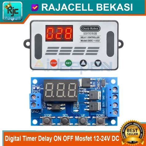 Jual Digital Timer Delay On Off Mosfet 12 24v Dc 400watt Switch Box