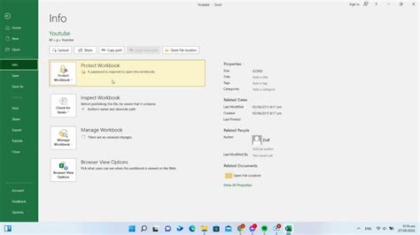 How To Create A Password For An Excel File كيفية عمل باسورد لشيت إكسل