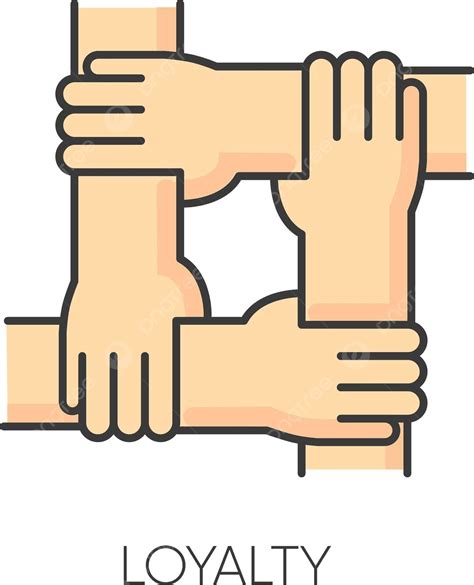 Rgb Icon Symbolizing Loyalty Unity And Teamwork Faithfulness Mutual