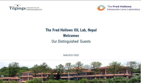 A Brief Introduction To The Fred Hollows Iol Lab And Hybrid Multifocal