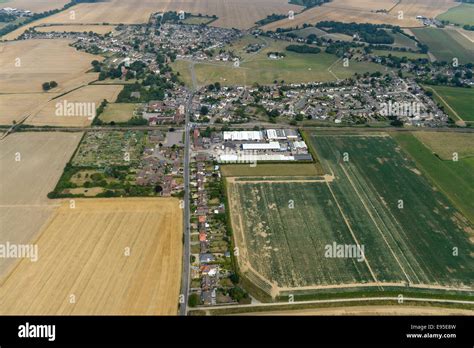 An Aerial View Of The Essex Village Of Great Bentley And Surrounding
