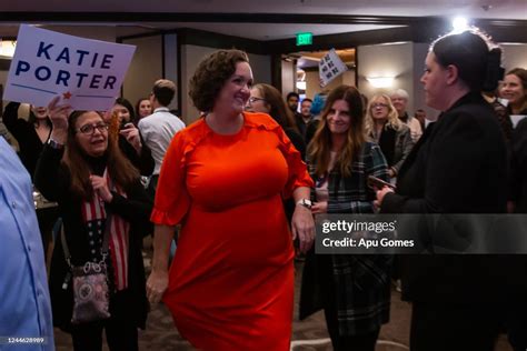 Rep Katie Porter Arrives To Thank Supporters Volunteers And Staff