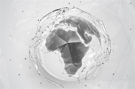 벡터 지구 행성 지구 점에서 컨셉 빅데이터 처리 및 데이터 수집 3차원 형태에 대한 스톡 벡터 아트 및 기타 이미지 3차원 형태 감각 지각 개체 그룹 Istock