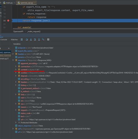 some collections crash api · issue 20 · zseta python opensea · github