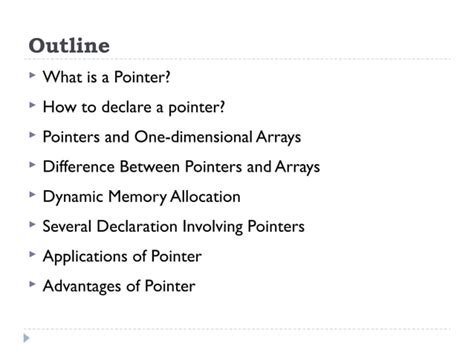 Lecture 18 Pointers Ppt