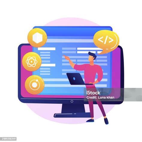 Crossplatform Frameworks Abstract Concept Vector Illustration Stock