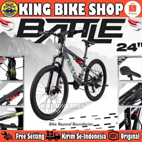 Jual Sepeda Gunung Mtb Element Mtb Battle Susp Ukuran 24 Inch 21 Speed Shopee Indonesia