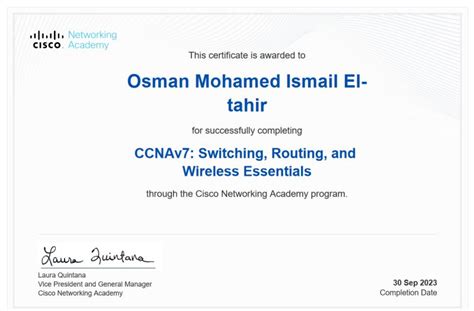 ccna cisco networking professionaldevelopment netacad careergrowth osman mohamed ismail