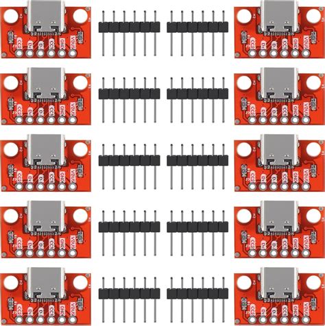 Amazon Com Aceirmc Pcs Usb Type C Breakout Board Serial Basic Breakout Female Connector Type