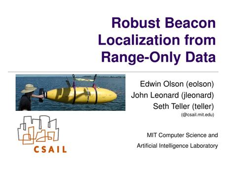 PPT Robust Beacon Localization From Range Only Data PowerPoint Presentation ID