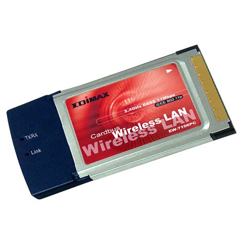 Edimax Legacy Products Wireless Adapters 802 11b Wireless Lan Cardbus Adapter