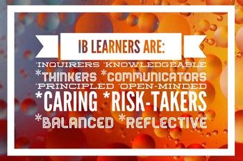 IB MYP Learner Profile Attributes Poster Pack By Hex Ink Education
