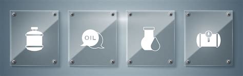 차량 오일 가솔린 테스트 튜브 워드 오일 및 프로판 가스용 가스 탱크를 설정합니다 정사각형 유리 패널 벡터 0명에 대한 스톡 벡터 아트 및 기타 이미지 Istock