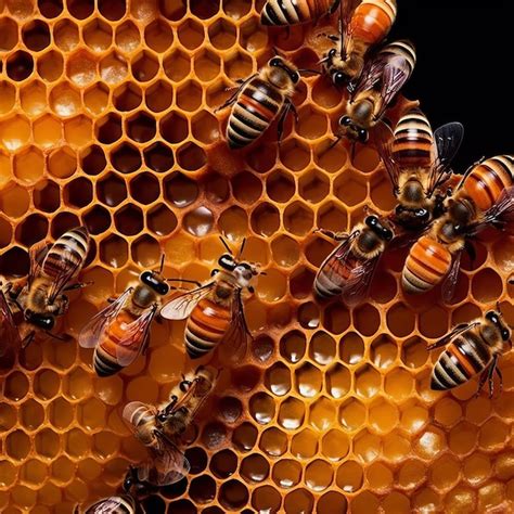 Premium AI Image Inner Workings Of A Beehive