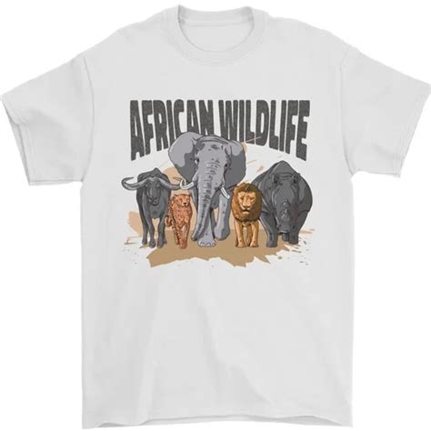 Hot Trending African Wildlife Elephant Lion Rhino Safari T Shirt Design