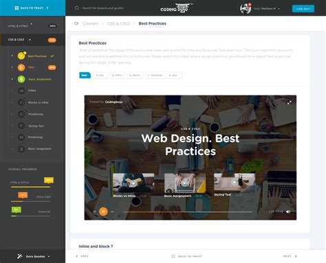 New Learning Platform For Coding Dojo By Hufsa Coding Page Design Contest Design